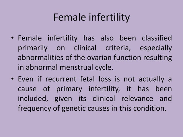 'GENETICS OF MALE & FEMALE INFERTILITY.pptx