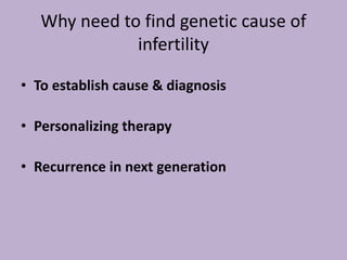'GENETICS OF MALE & FEMALE INFERTILITY.pptx