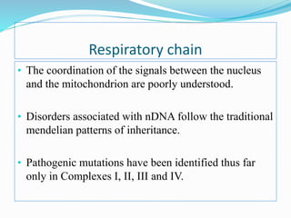 Genetics of mitochondrial diseases | PPT