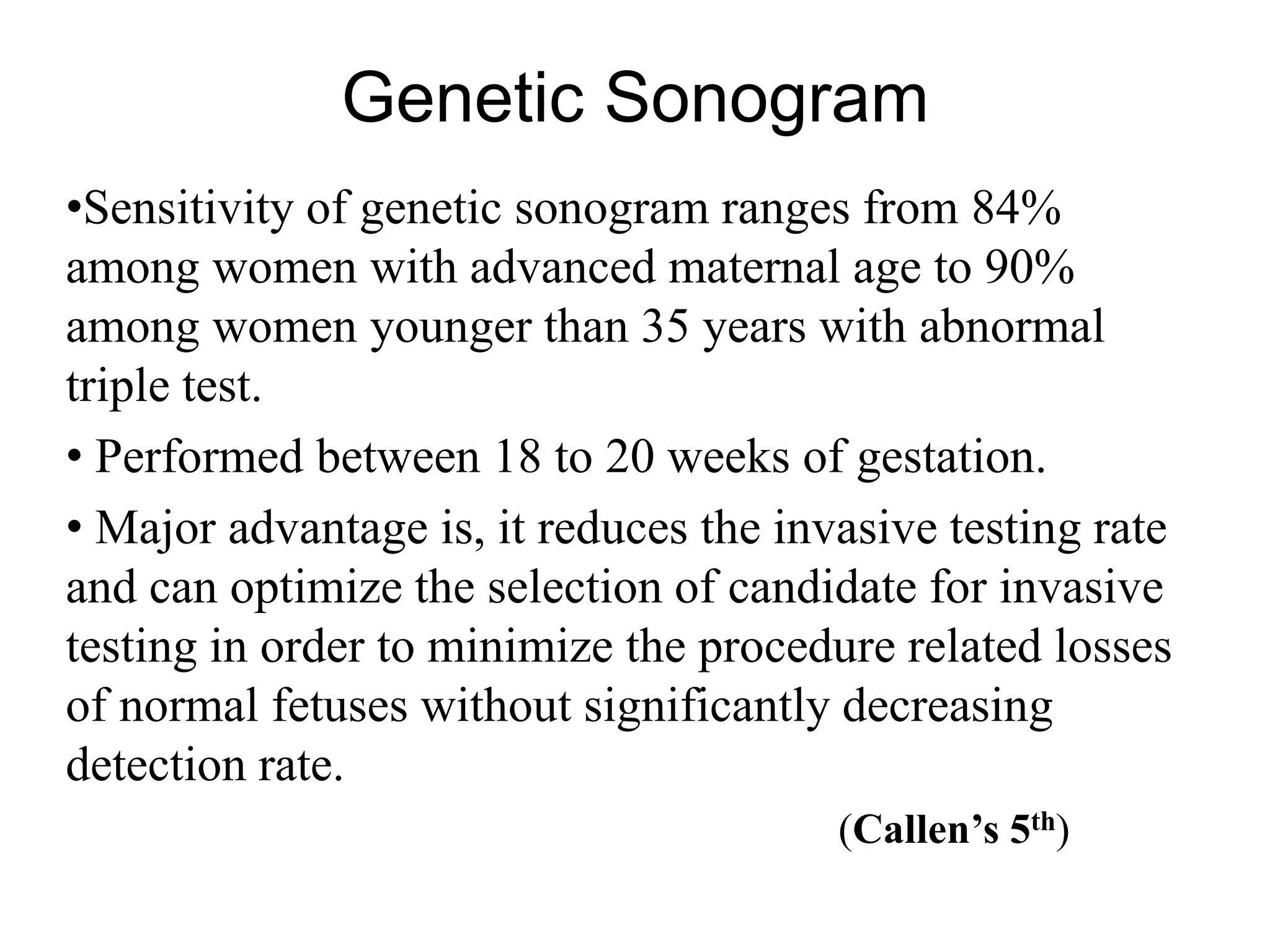 Genetic sonogram and soft tissue markers | PPTX