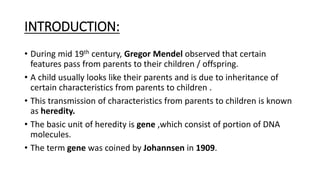 GENETICS INTRODUCTION NURSING | PPTX