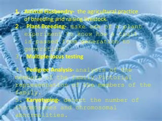 History of the development of Genetics as Science | PPT