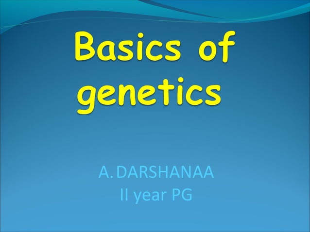 Genetics | PPT | Programming Languages | Computing