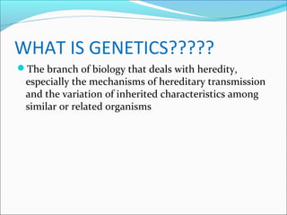 Genetics | PPT | Programming Languages | Computing
