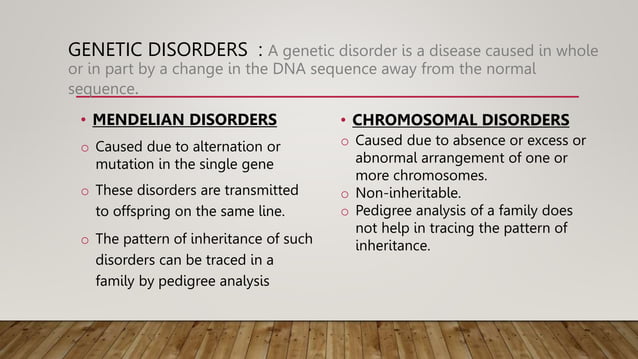 Basic genetics : Sex determination, genetic disorders, chromosomal ...