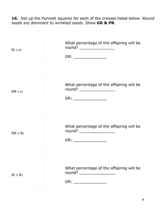 Genetics Practice Problems | DOC