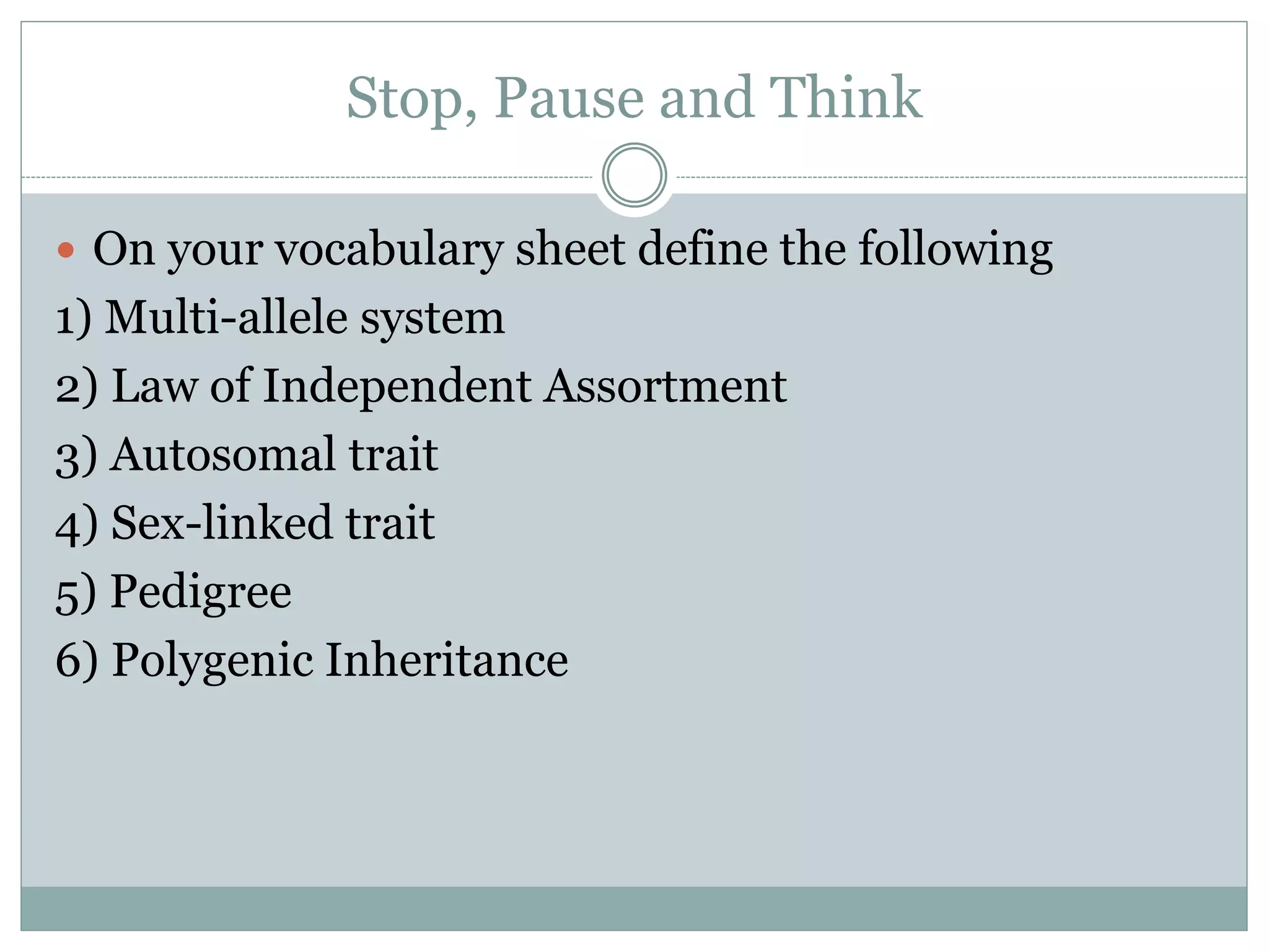 Genetics and Inheritance | PPTX