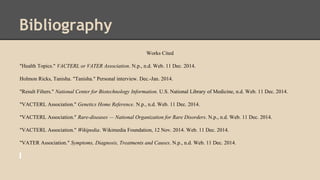 Vacterl Syndrome | PPTX