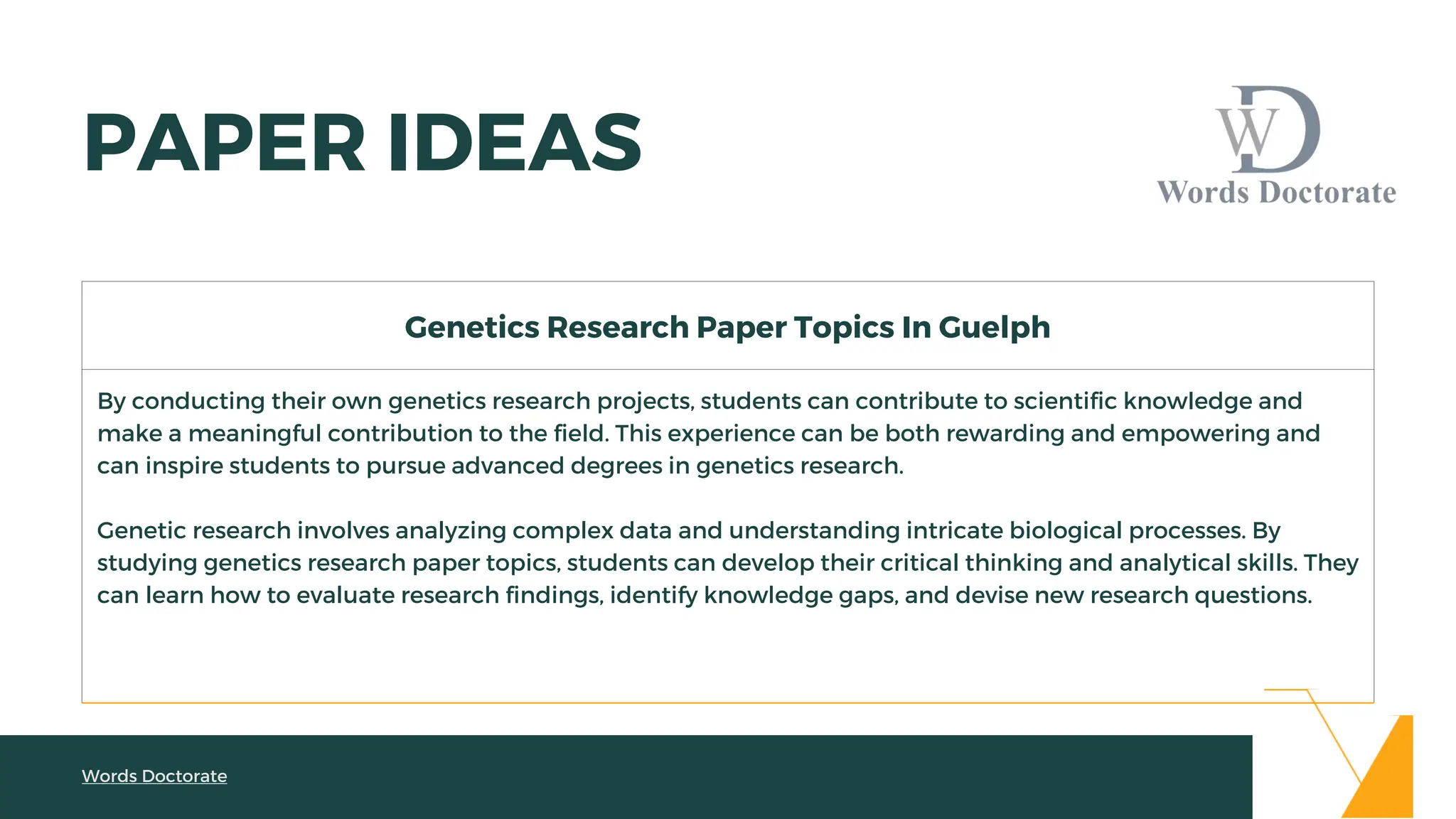 Genetics Research Paper Topics.pptx