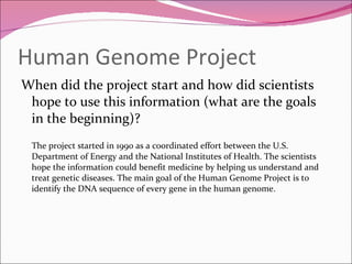 Genetics research project | PPT