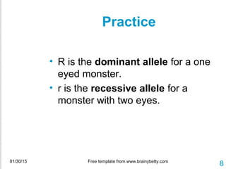 Genetics review and problems 2a | PPT