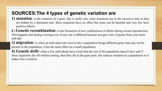 Genetics varaiation.1 | PPTX