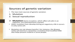 Genetics varaiation.1 | PPTX