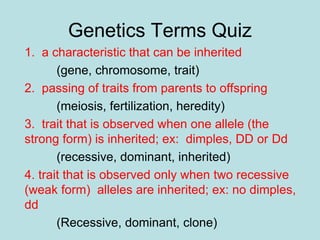 genetics vocab.ppt