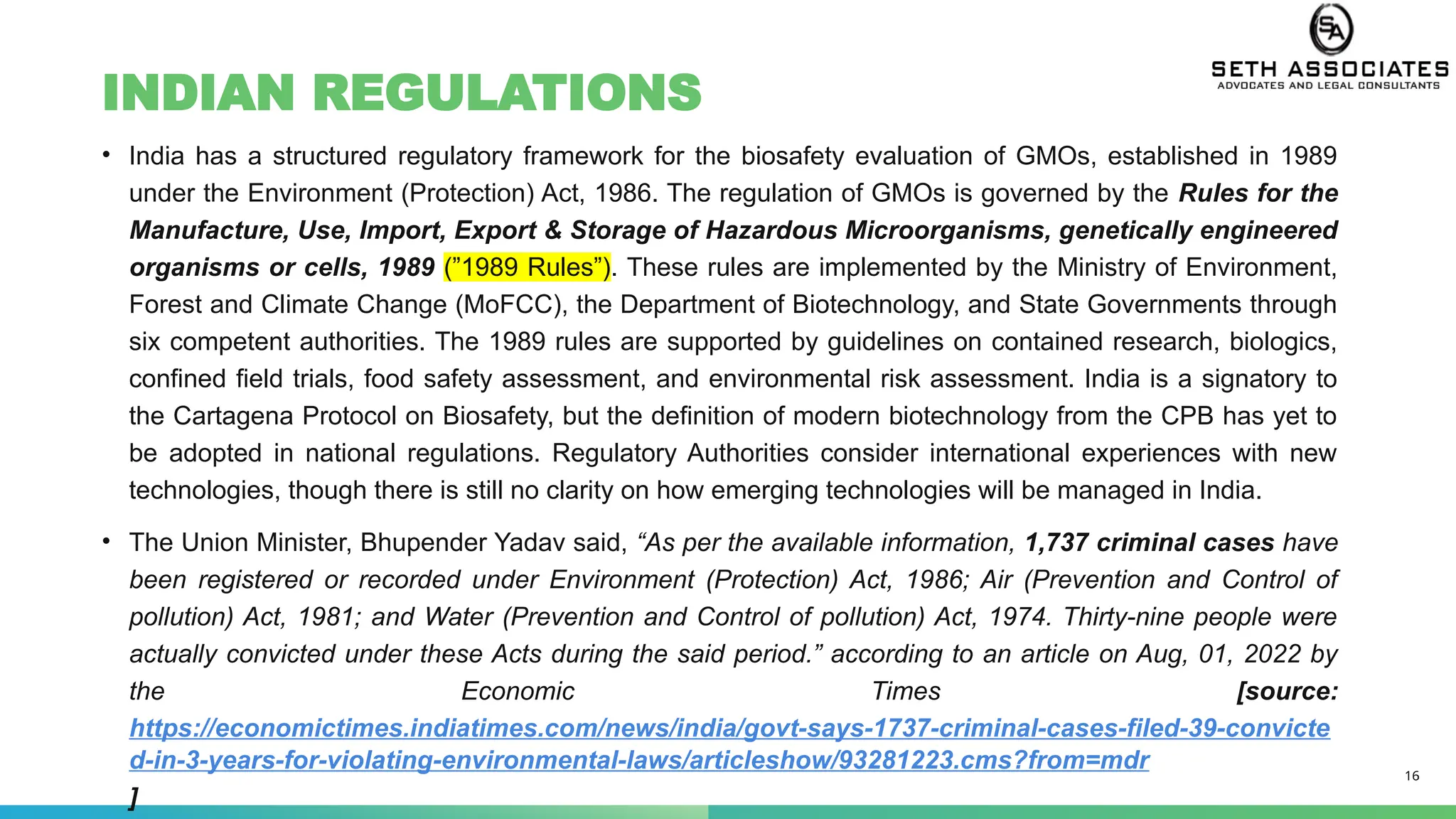 Genetic Technology and Environment Effect- Environment Protection Act-final .pptx