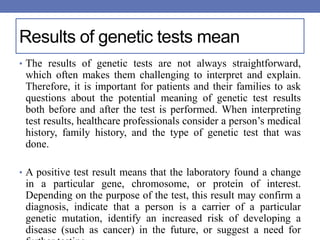 GENETIC TESTING: | PPTX