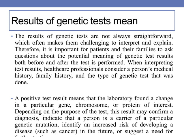 GENETIC TESTING: | PPTX