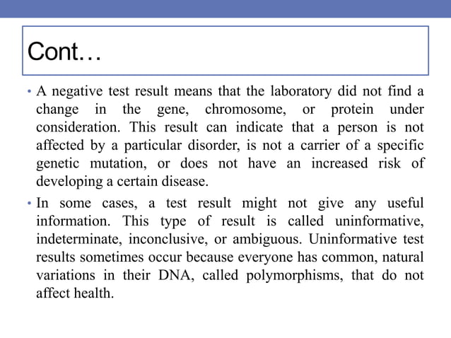 GENETIC TESTING: | PPTX