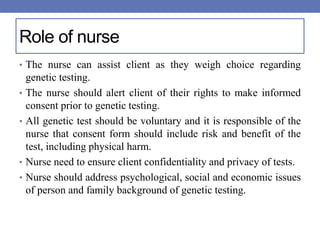 GENETIC TESTING: | PPTX