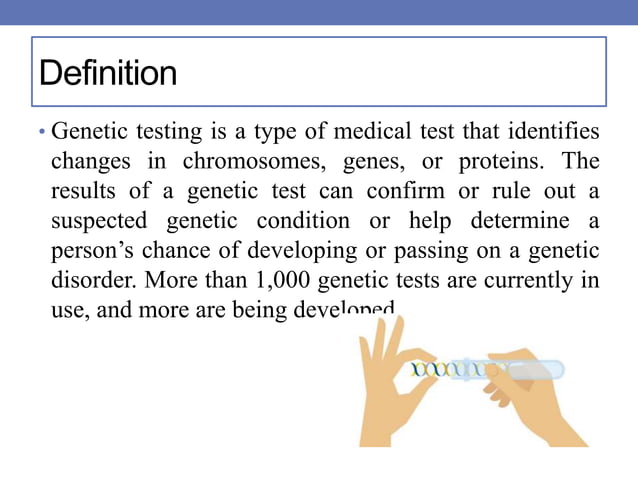 GENETIC TESTING: | PPTX