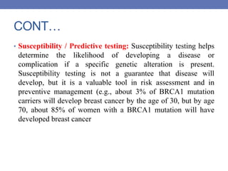 GENETIC TESTING: | PPTX