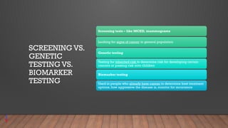Genetic Testing and the basics of its.pptx
