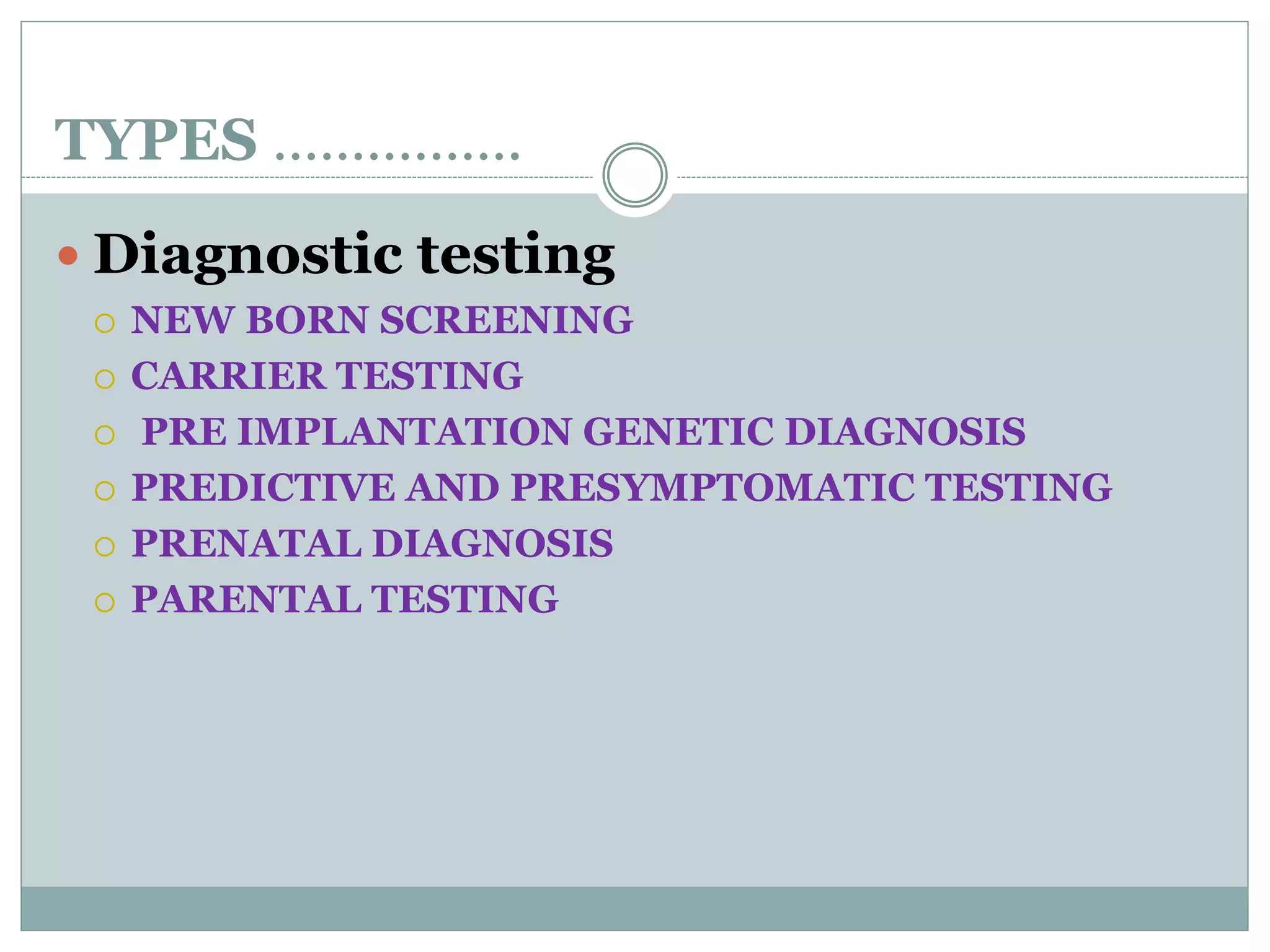 Genetic testing ethical -legal psycho-socio aspects and genetic ...
