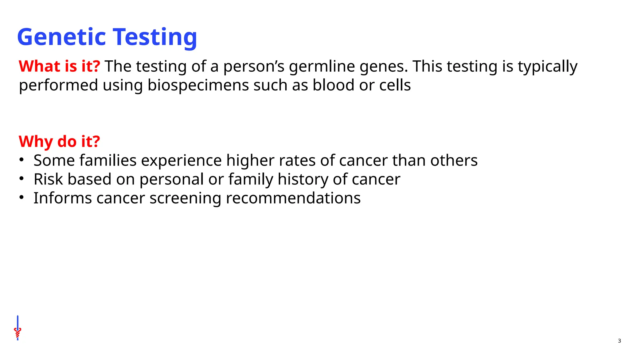Genetic Testing Cancer screeing Overview.pptx