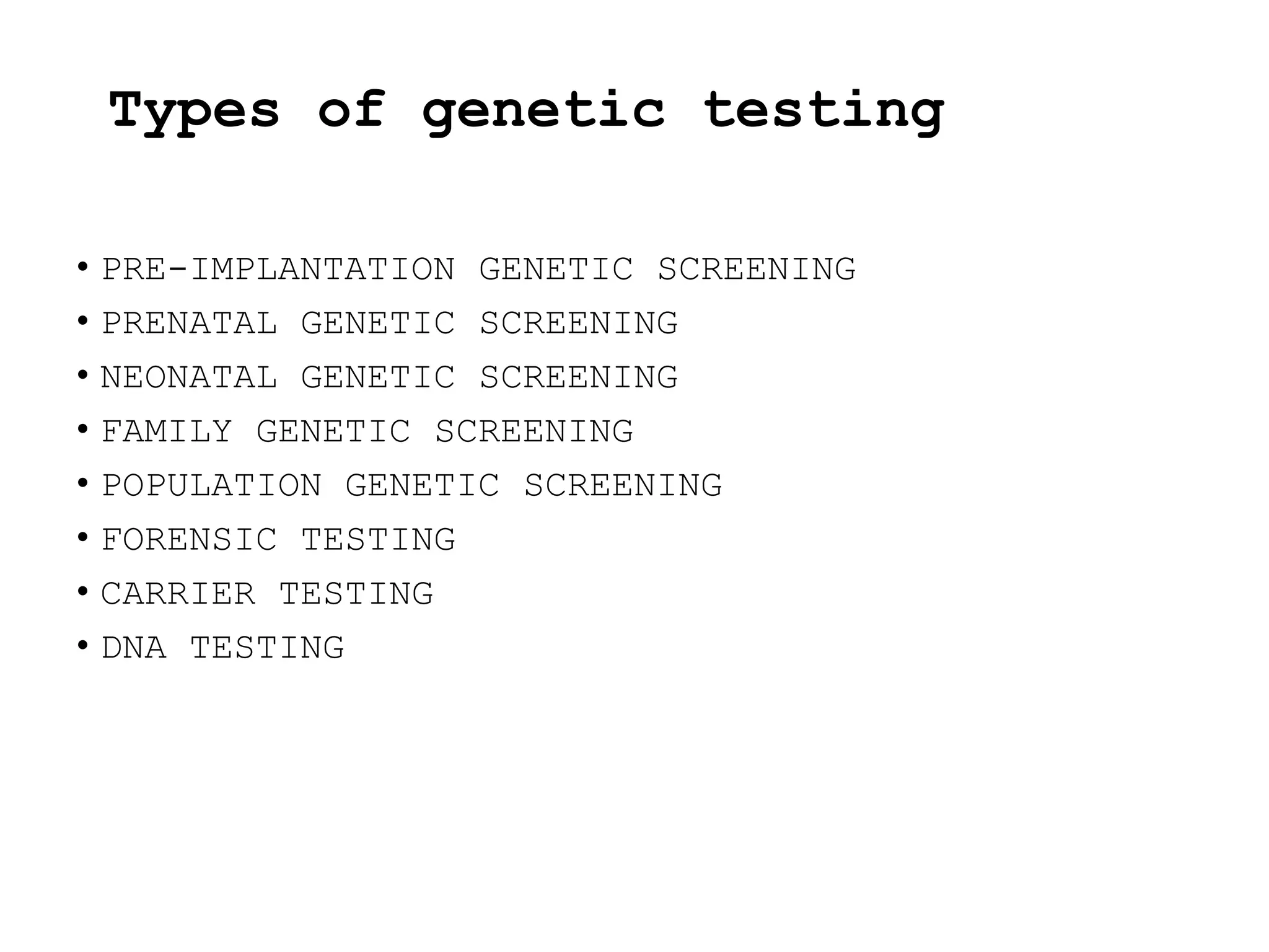 genetic testing for mothers and children | PPT