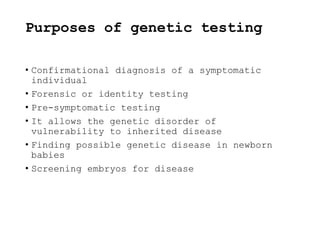 genetic testing for mothers and children | PPT