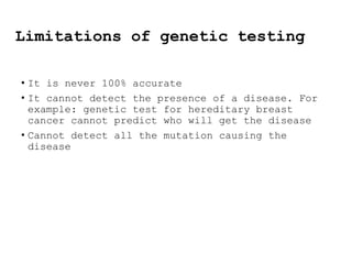 genetic testing for mothers and children | PPT