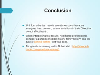 Genetic Testing Result Means | PPTX