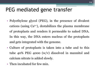 Genetic transformation | PPTX