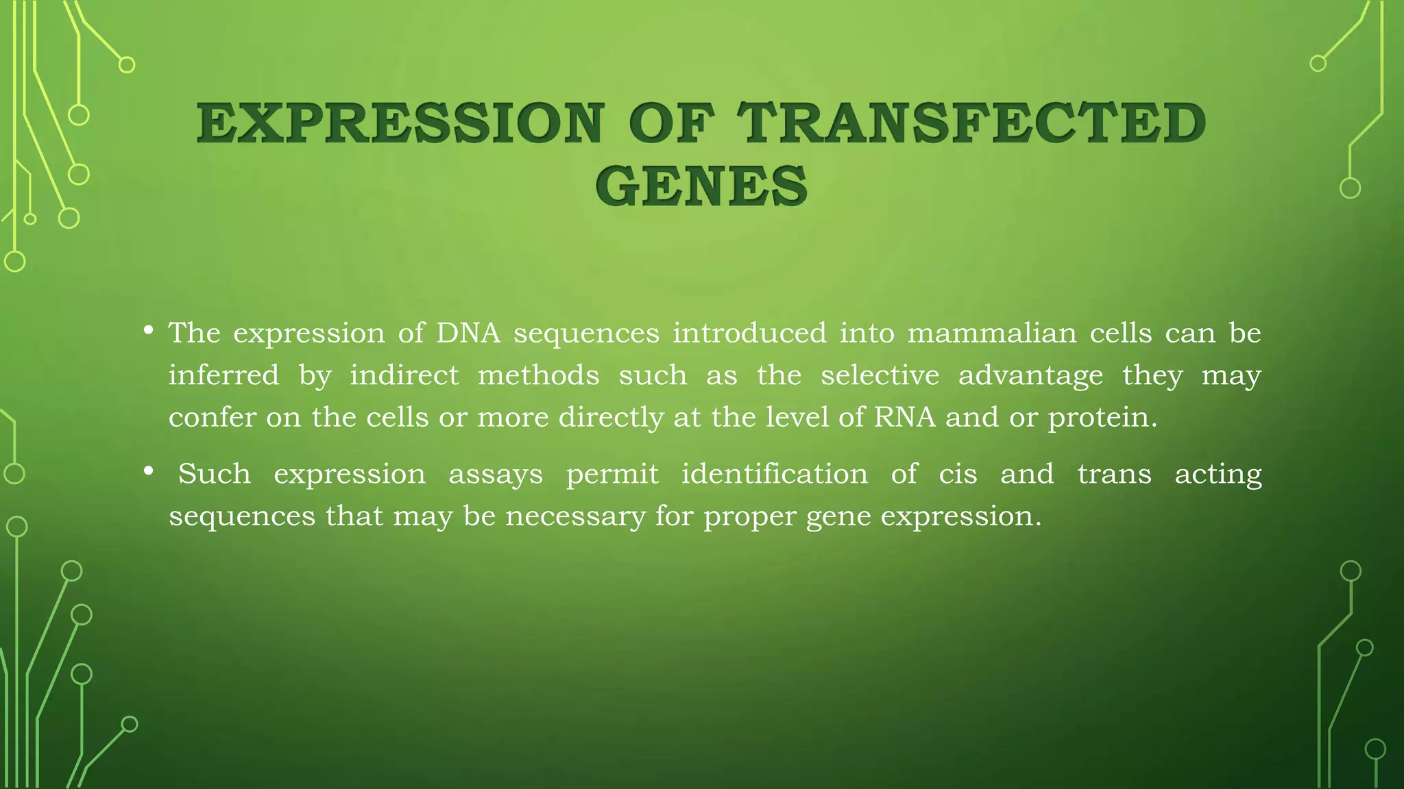 Genetic transformation method in mammals cell by NIDHI MISHRA and ...