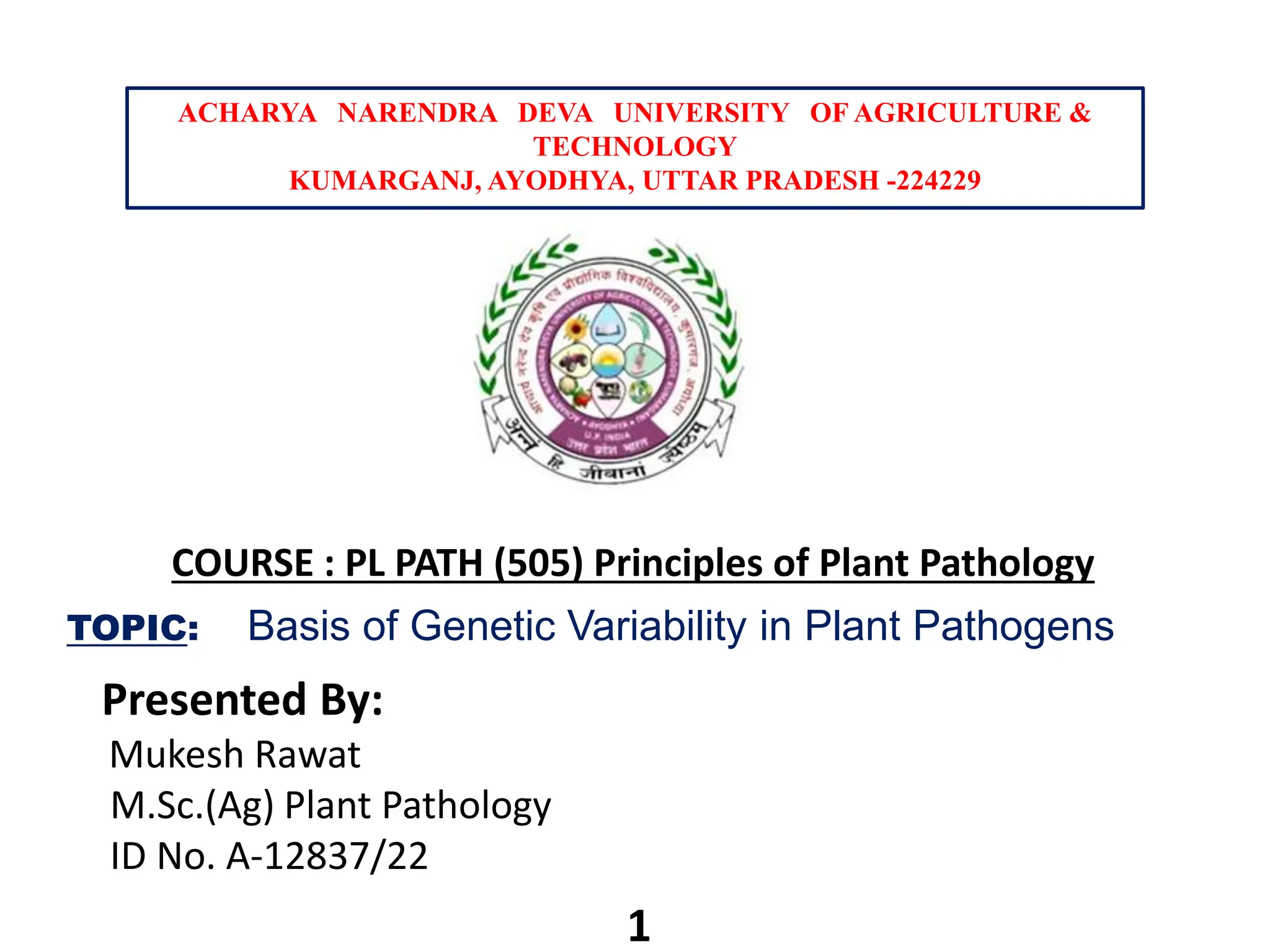 Genetic variability in plant pathogens.pptx