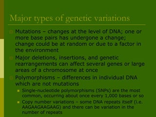 Genetic variation | PDF