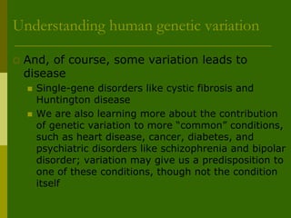 Genetic Variation Examples