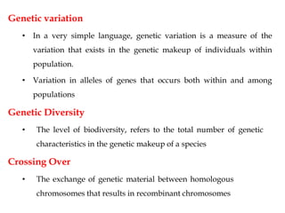Genetic variation | PPT