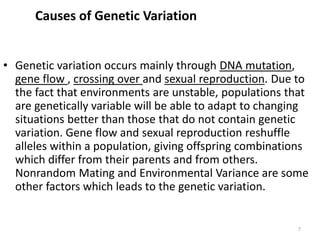 Genetic variation and its role in health and pharmacology | PPTX