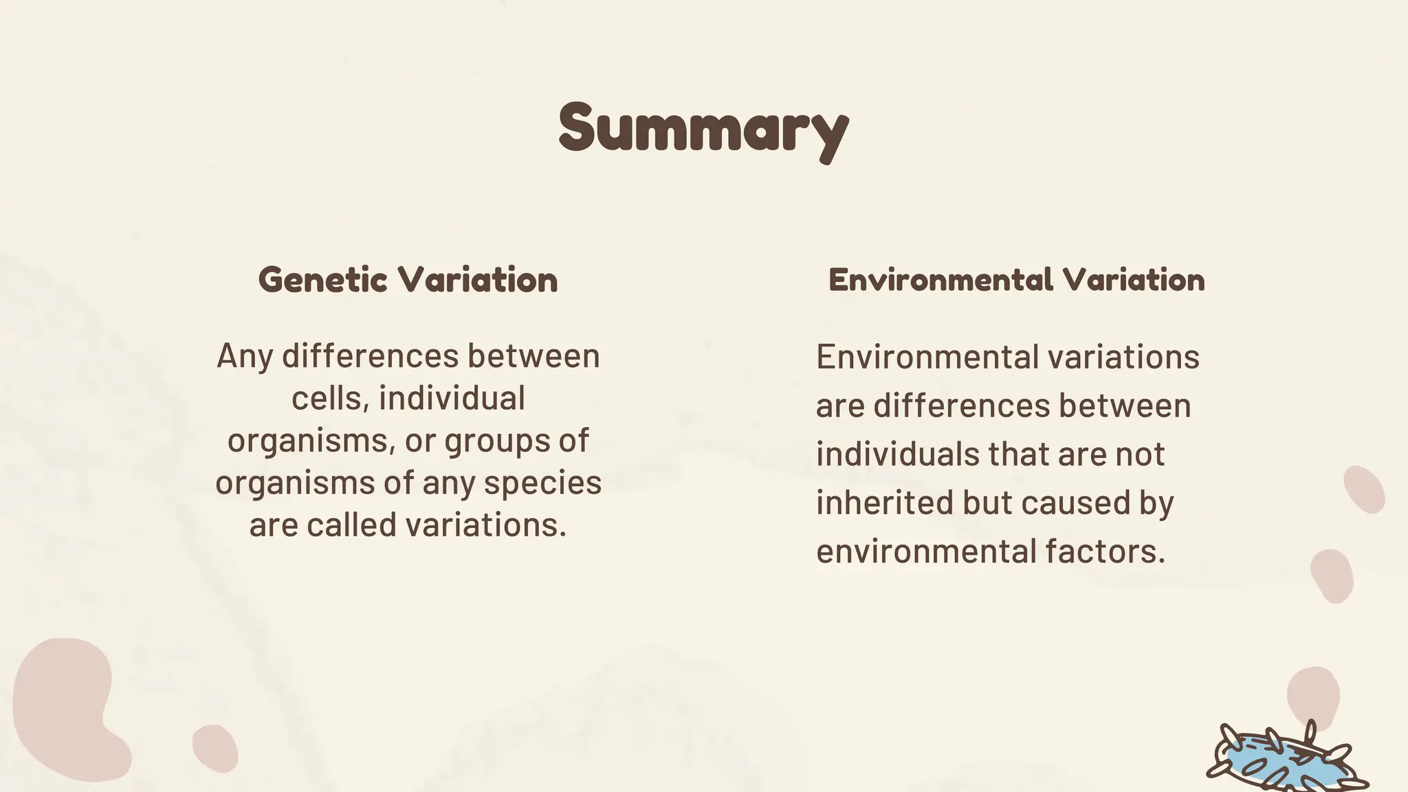Genetic variation vs environmental variation | PPTX