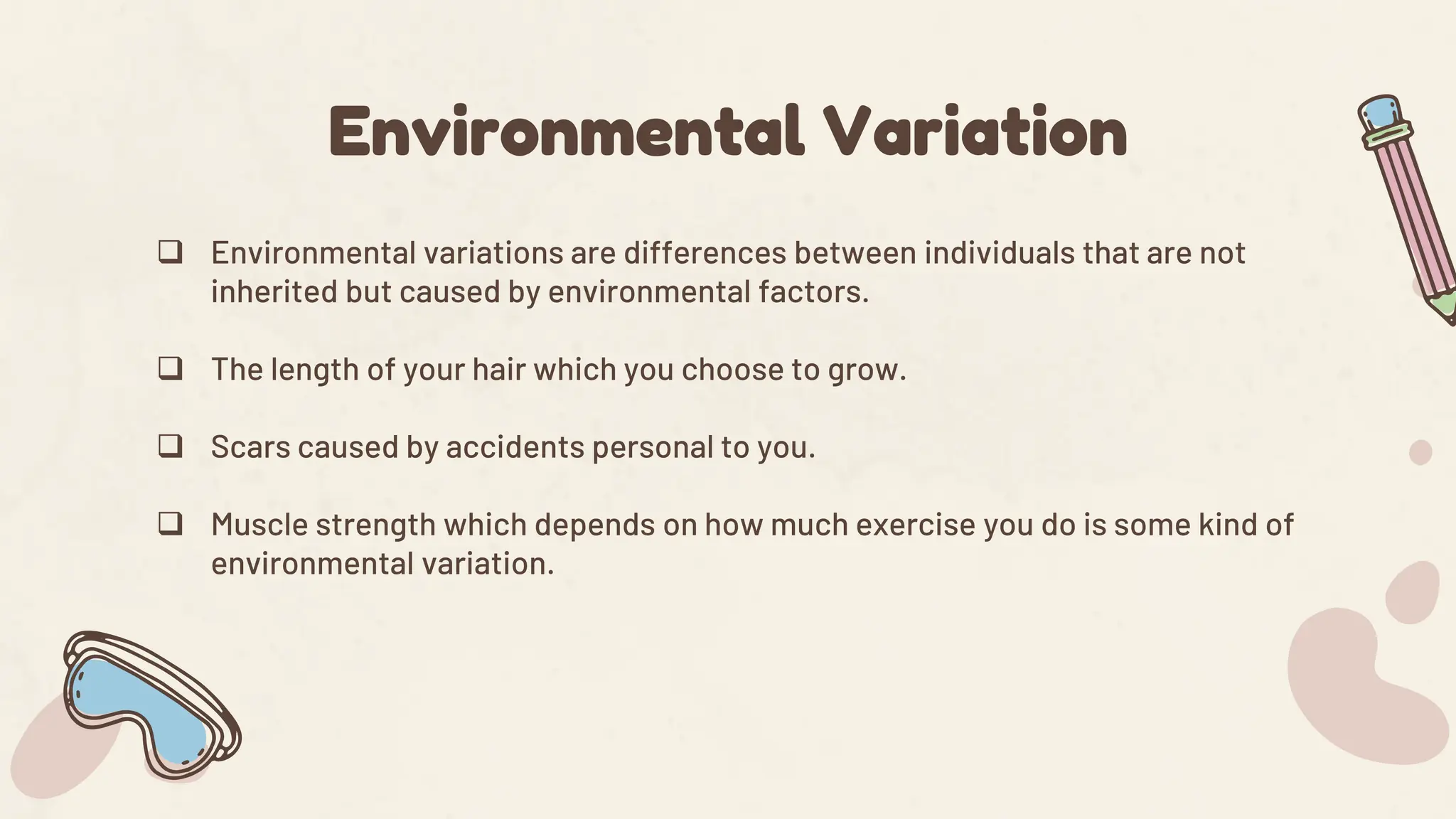 Genetic variation vs environmental variation | PPTX