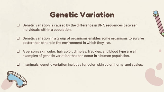 Genetic variation vs environmental variation | PPTX | Genetics | Science