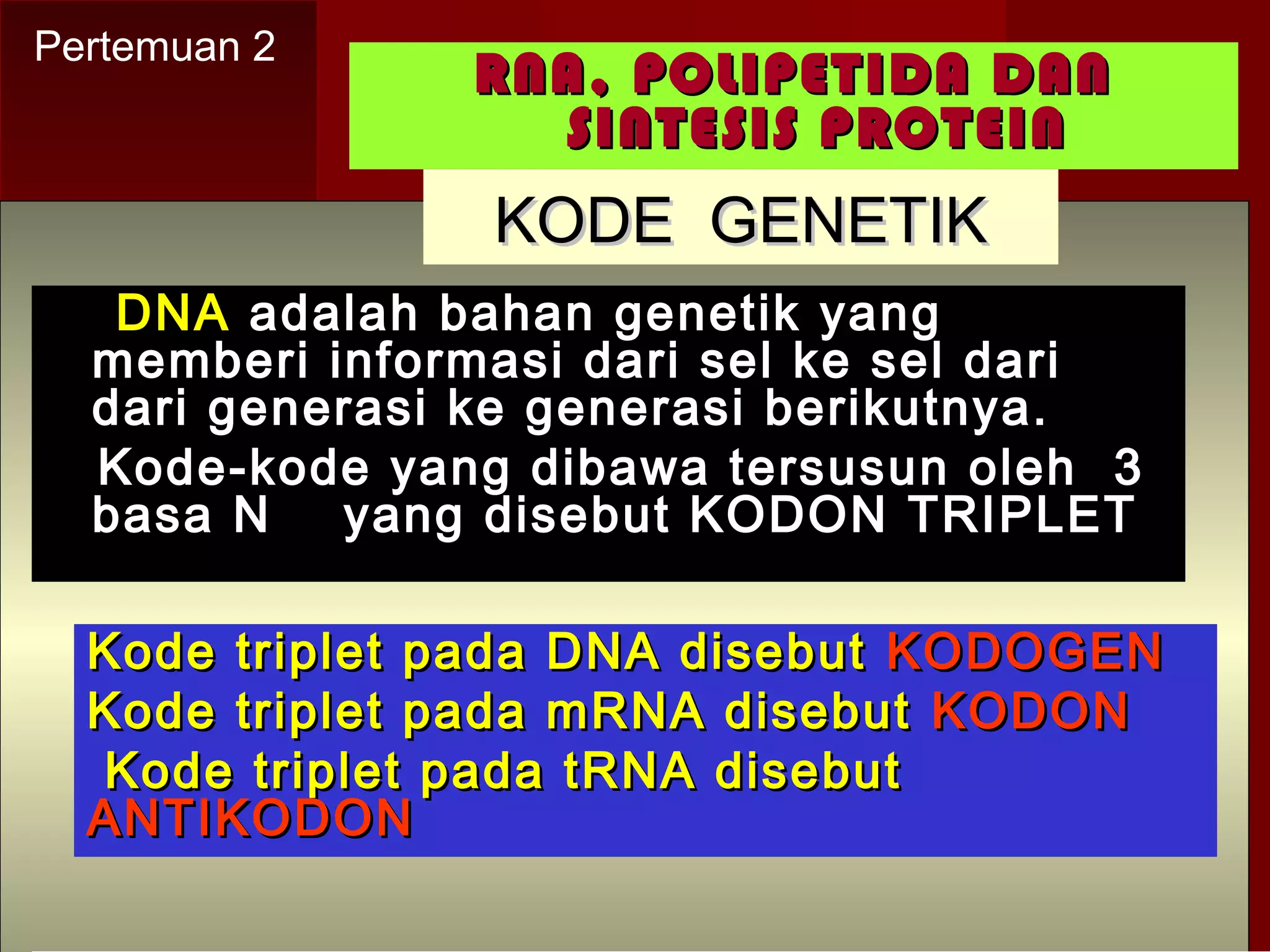 Dasar-dasar Genetika | PPT