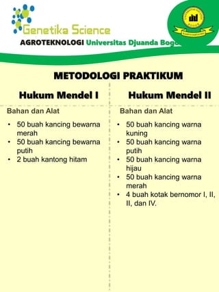 Genetika mendel | PPTX