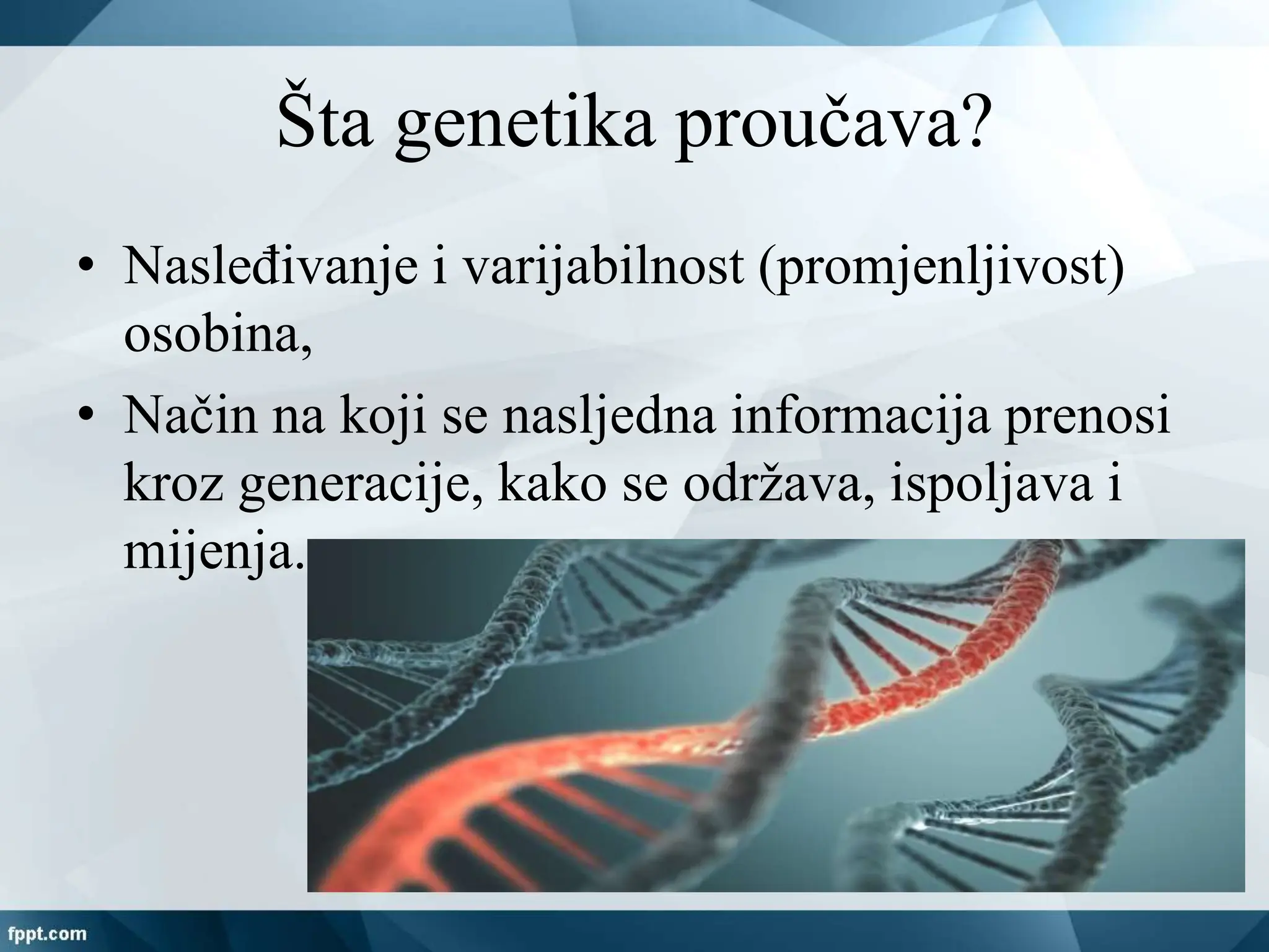 genetika sta je.Mendelova genetika pptx.ppt