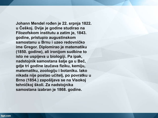 genetika sta je.Mendelova genetika pptx.ppt