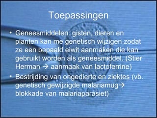 Genetische manipulatie | PPT