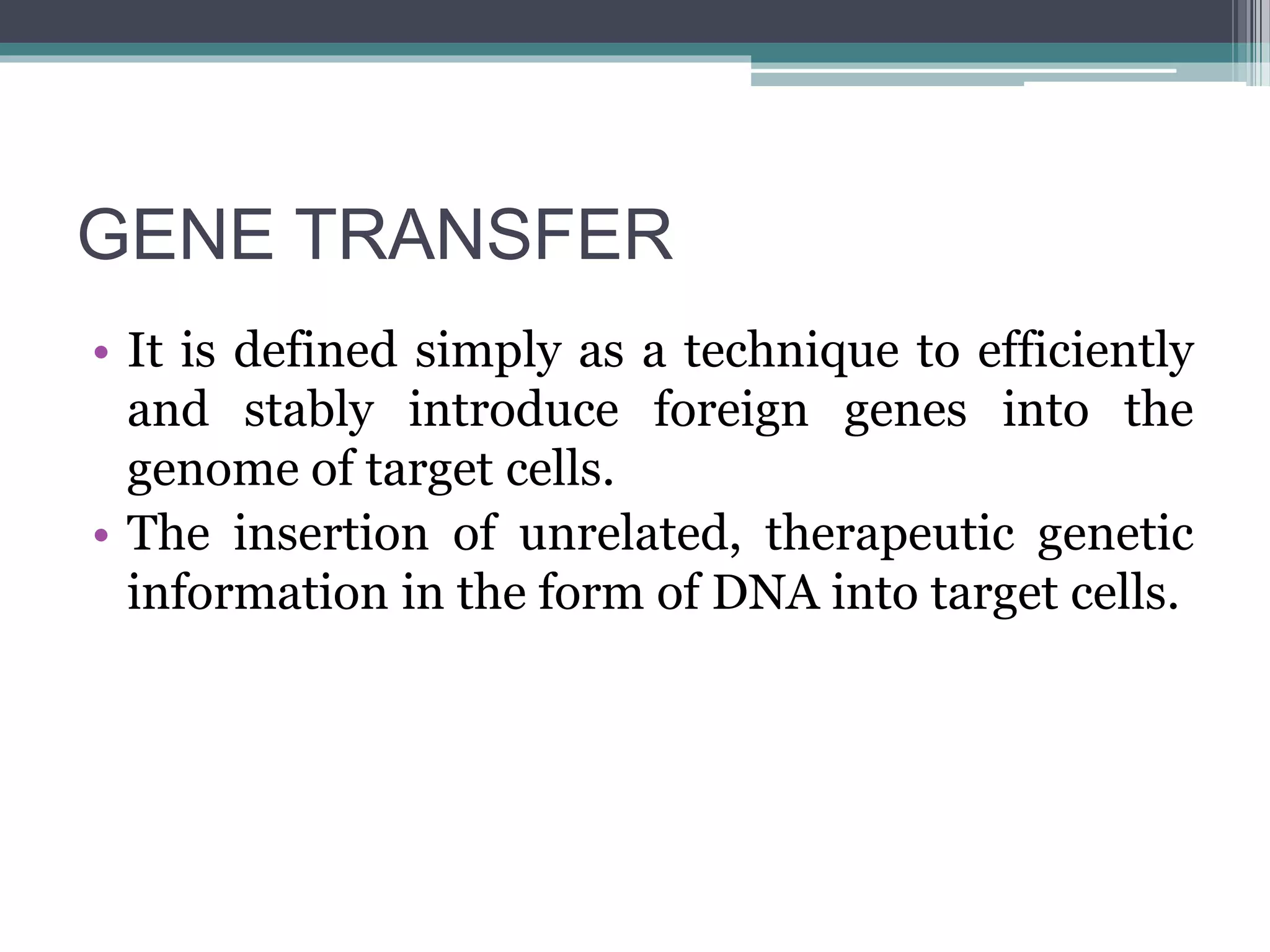 Gene transfer | PPTX