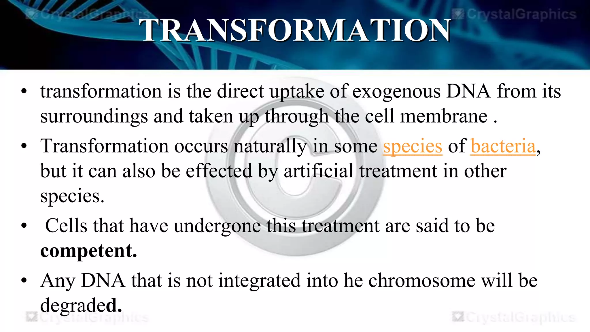 Gene transfer (2) | PPTX