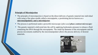 TECHNIQUES OF GENE TRANSFER AND GENE TRANSFER METHODS | PPT